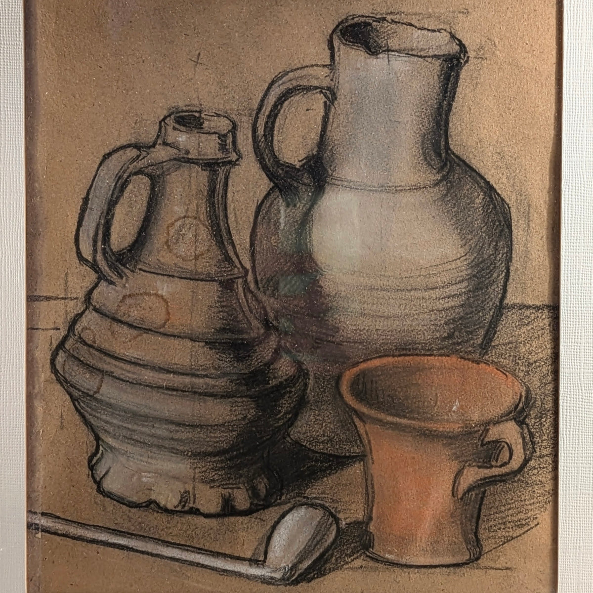 Charcoal & Watercolour Study – Boula